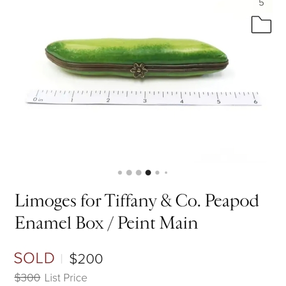 Tiffany & Co. | Other | Limoges For Tiffany Co Peapod Enamel Box Peint ...